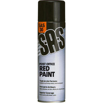 Gloss Red Paint - Post Office Red SAS30 Pack of 6 SAS