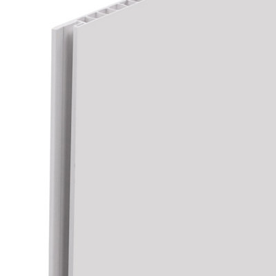 Gloss White Bathroom PVC Cladding Shower Wet Wall Panels 1m x 2.4m ...