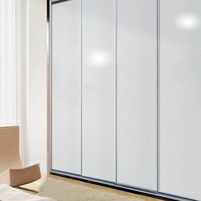 Glossy Self-Adhesive Plain White Wallpaper Roll 5m | DIY at B&Q