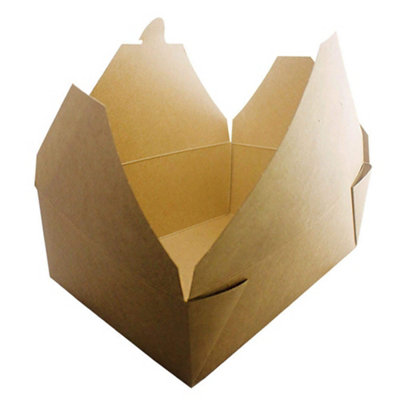 Go-Pak Kraft Small Brown Deli Takeaway Boxes - 1x450