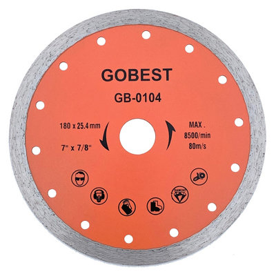 GOBEST GB-0104, angle grinder disc, tile cutting diamond disc 180 mm ...