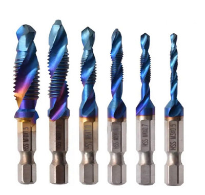 GOBEST screw thread tap set sizes M3 M4 M5 M6 M8 M10 quick change 1/4 ...