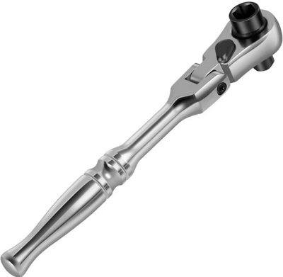 GOBEST stubby 2in1, 1/4" flexible ratchet handle bit holder reversible ...