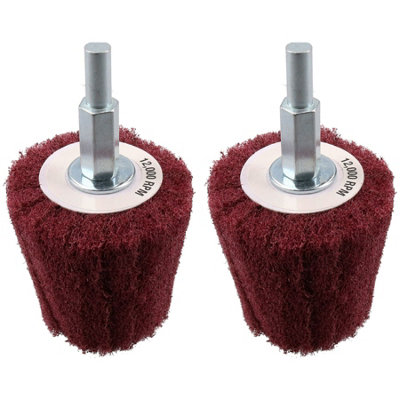 Goblet Shaped Sanding Polishing Cleaning Mop 50mm Width 240 Grit 6mm ...