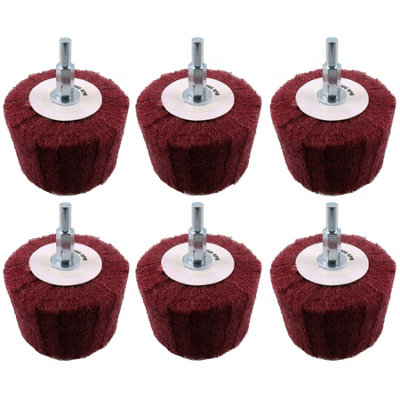 Goblet Shaped Sanding Polishing Cleaning Mop 75mm Width 240 Grit 6mm ...