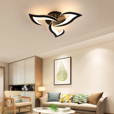Goeco 3 lights Modern LED ceiling light, 36W 3060LM, Acrylic, Dia 58cm ...