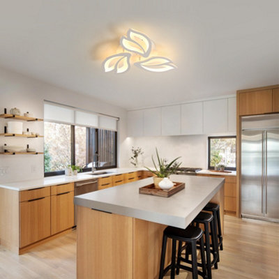 Buy Goeco Acrylic Ceiling Light - 3 Lights Warm White Flush Mount at B&Q