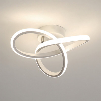 Goeco Clover LED Aluminum Ceiling Light White Neutral Light 220V Color ...