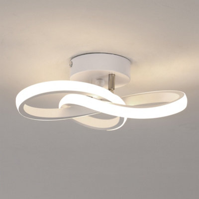 Goeco Clover LED Aluminum Ceiling Light White Neutral Light 220V Color ...