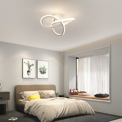 Goeco Clover LED Aluminum Ceiling Light White Neutral Light 220V Color ...