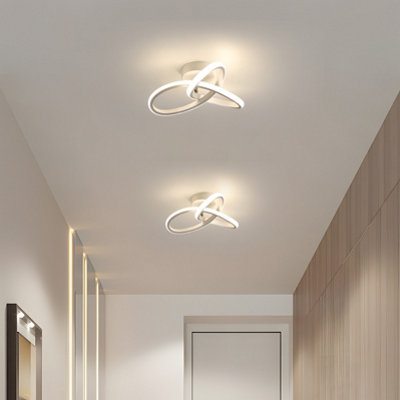 Goeco Clover LED Aluminum Ceiling Light White Neutral Light 220V Color ...