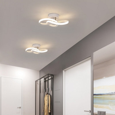 Goeco Clover LED Aluminum Ceiling Light White Neutral Light 220V Color ...