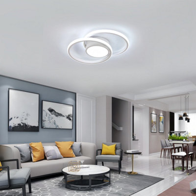 Goeco LED ceiling light, 42W 4000LM, Cold white 6500K, Dia 40cm