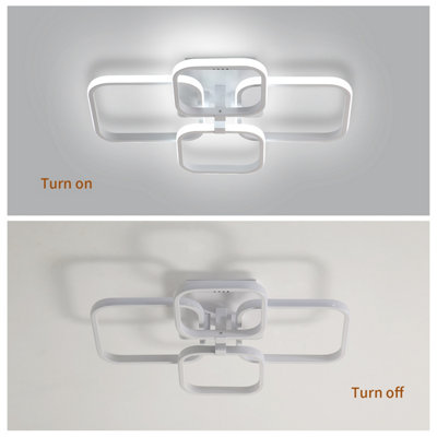 Goeco LED Ceiling Light, 60W 6750 Lumens, 6000K, Need to Assemble