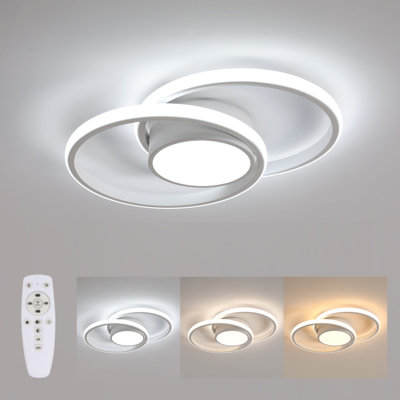Goeco LED Dimmable Modern Round ceiling light 3000k-6000k