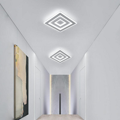 Goeco LED Square Ceiling Light, 52 W 5850 LM, White Light 6500 K, 40 cm