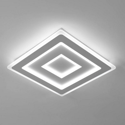 Goeco LED Square Ceiling Light, 52 W 5850 LM, White Light 6500 K, 40 cm