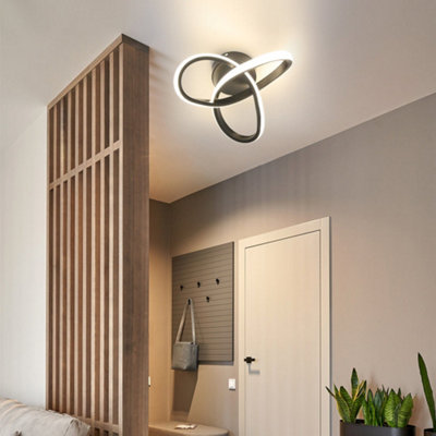 GOECO Modern Clover Leaf LED Ceiling Light, 3CCT Selectable via Wall ...