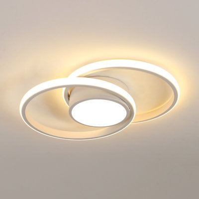Goeco Modern LED ceiling light Double Round,42W,3000k