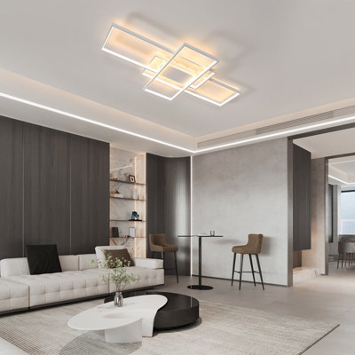 Goeco Modern Rectangular LED Ceiling Light - 85W 220V, 105x60cm White