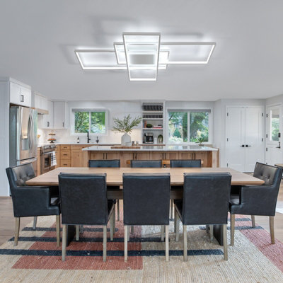 Goeco Modern Rectangular LED Ceiling Light - 85W 220V, 105x60cm White