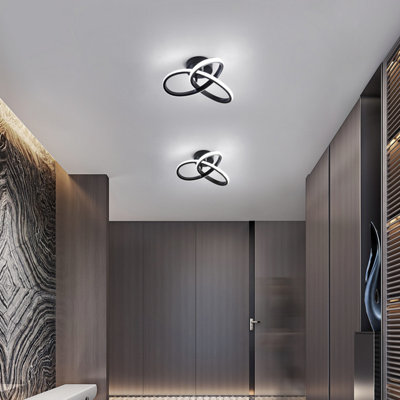 Goeco Modern Spiral Design LED Ceiling Lamp,12W