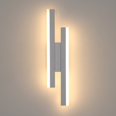 GOECO Nordic Minimalist LED Wall Lamp, 3CCT Selectable via Wall Switch ...