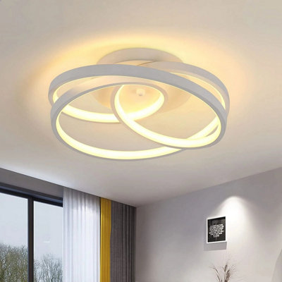 Goeco Round LED Ceiling Light Design 40W, White Light 3000k