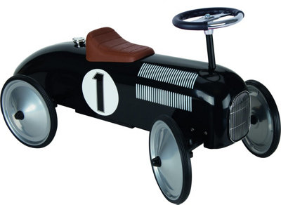 Goki Ride-On Race Car Classic Style - Black