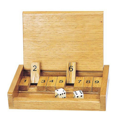 Goki Shut the Box Wooden Counting Game | DIY at B&Q
