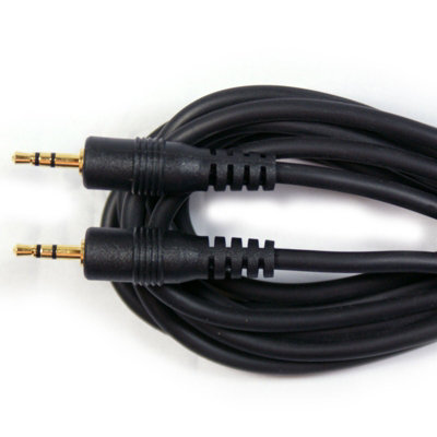 GOLD 2m 2.5mm Mini Jack Male to Plug Cable Lead Stereo TRS Audio ...
