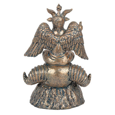 GOLD BAPHOMET LED BACKFLOW INCENSE BURNER