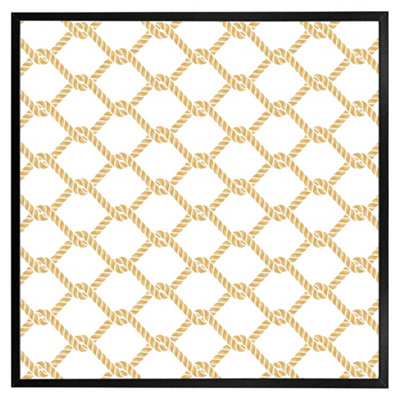 Gold chainlink rope (Picutre Frame) / 16x16" / Black