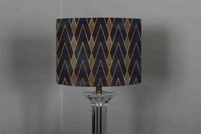 Gold Geometreic Lines (Ceiling & Lamp Shade) / 25cm x 22cm / Ceiling Shade