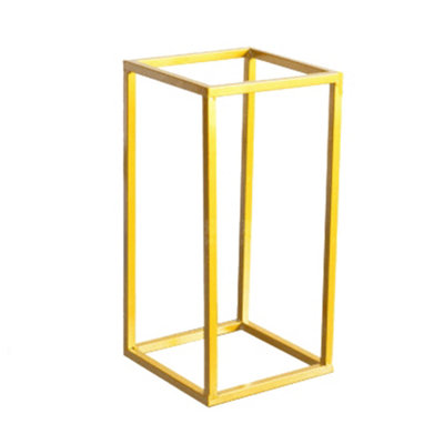 Gold Metal Rectangular Flower Stand Pedestal Wedding Party Ornament 210 ...
