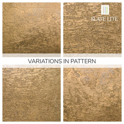 Gold Metal Veneer 30 x 20cm SAMPLE