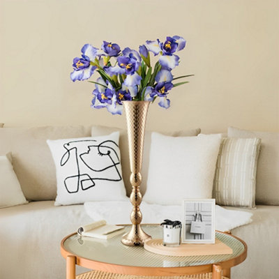 Shop Gold Metal Wedding Ornaments Flower Device Decoration Elegant ...