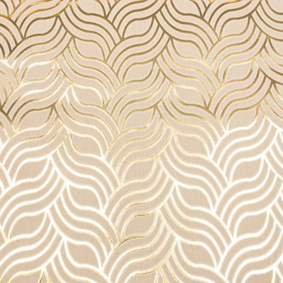 Gold Metallic Foiled Wallpaper Textured Vinyl Heavyweight Art Deco ...