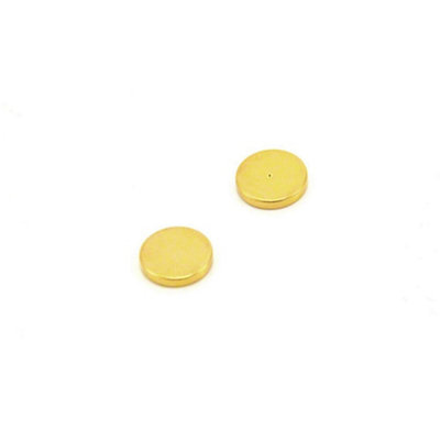 Gold Plated Polarity Magnet with Dimple On North Face for Identifying ...