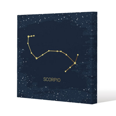Gold scorpio (canvas) / 120x 120 x 4cm | DIY at B&Q