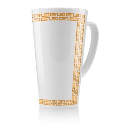 Golden Egyptian Border Latte Mug, Stunning Designer mug fit for any ...