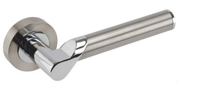 Golden Grace Titan Design Door Handle Dual Finish Satin Nickel/Polished ...
