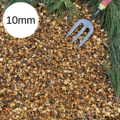 Golden Gravel 10mm Decorative Garden Aggregates Borders Paths Driveways ...