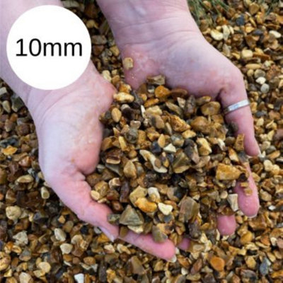 Golden Gravel 10mm Decorative Garden Aggregates Borders Paths Driveways ...