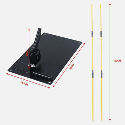 Golf Swing Plane Alignment Training Practice Aid Plate Stick Holder ...