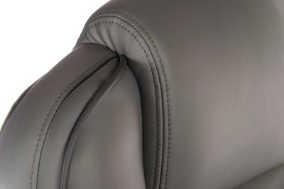 Goliath Duo Heavy Duty Executive Chair Grey bonded leather, rated up to ...