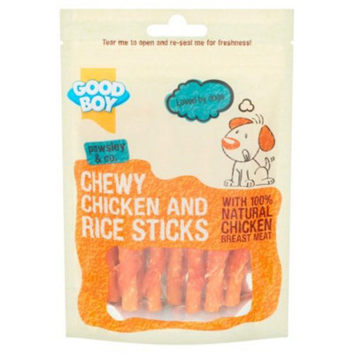 Good Boy Chewy Chicken and Rice Sticks 90g (Pack of 10)