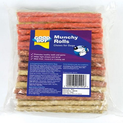 Good Boy Munchy Rolls Assorted 12cm x 9-10mm 100Pack