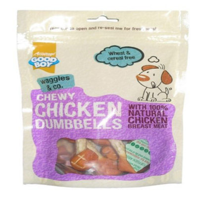 Good Boy Pawlsey & Co Chewy Chicken Dumbbells 100g (Pack of 8)