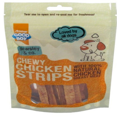 Good Boy Pawsley & Co Chewy Chicken Strips 100g (Pack of 10)